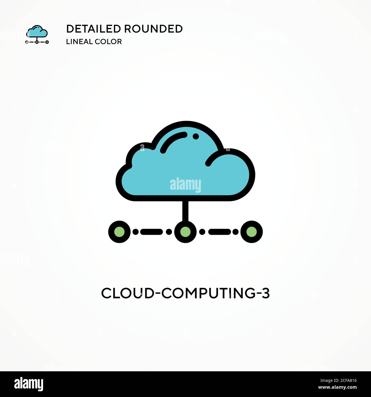 Cloud-computing-3 vector icon. Modern vector illustration concepts ...