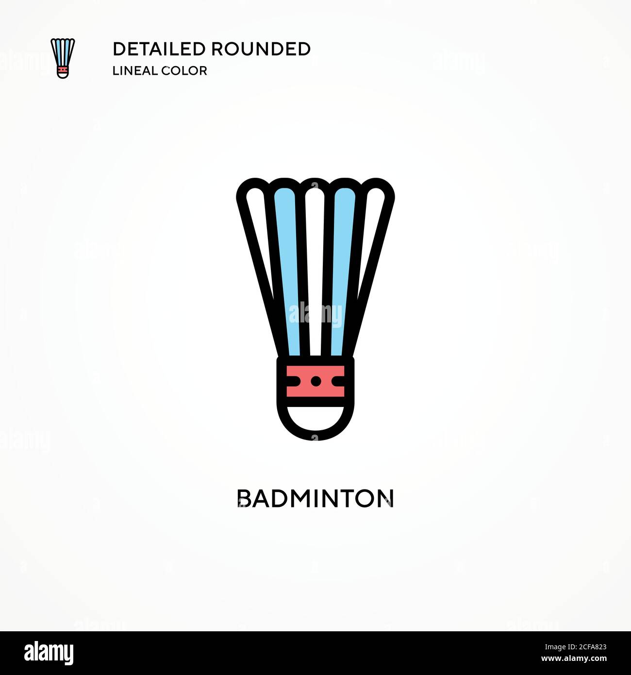 Badminton vector icon. Modern vector illustration concepts. Easy to ...