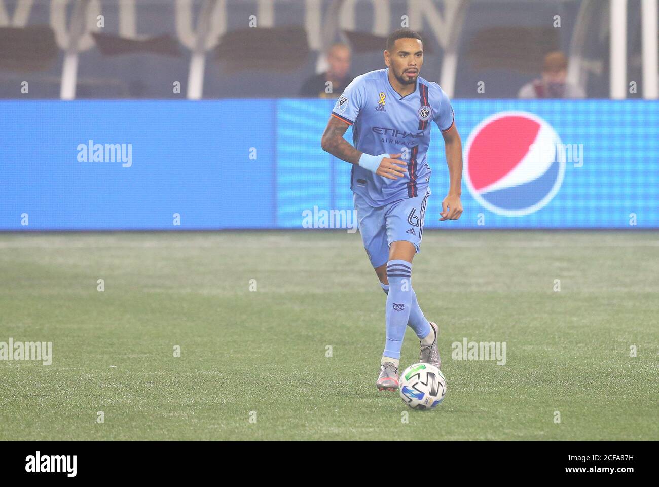 Gillette Stadium. 2nd Sep, 2020. MA, USA; New York City defender ...