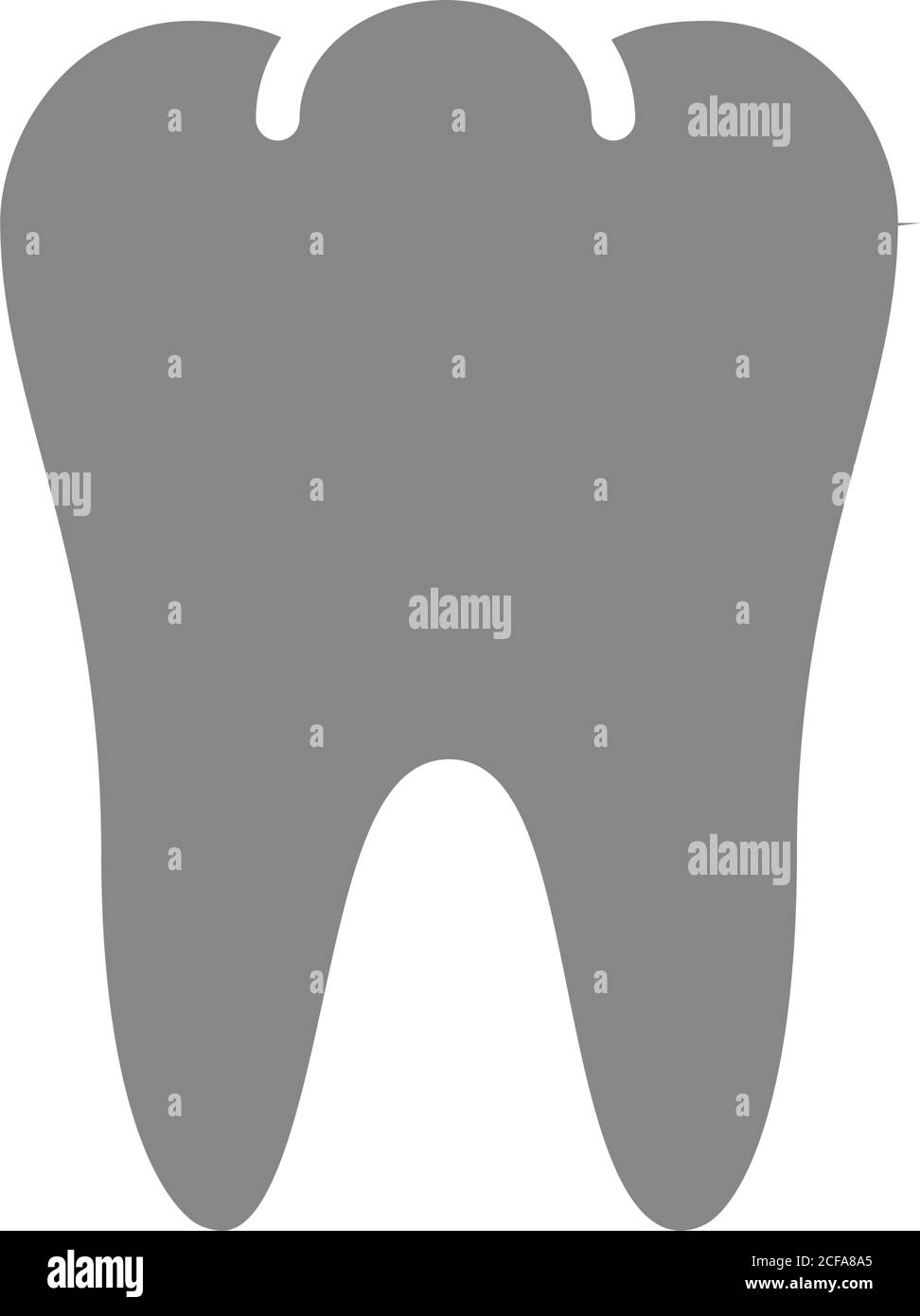 Human tooth gray icon. Healthy organ symbol Stock Vector Image & Art ...
