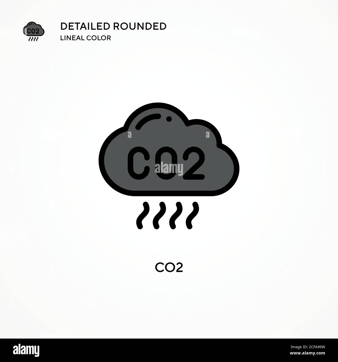 Co2 vector icon. Modern vector illustration concepts. Easy to edit and ...