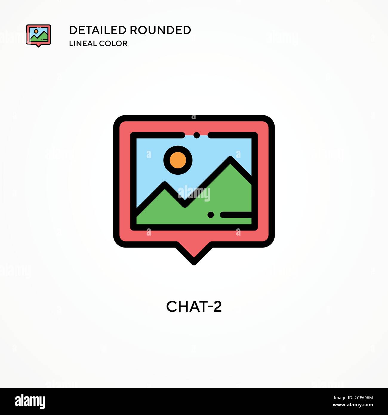 Chat-2 vector icon. Modern vector illustration concepts. Easy to edit ...