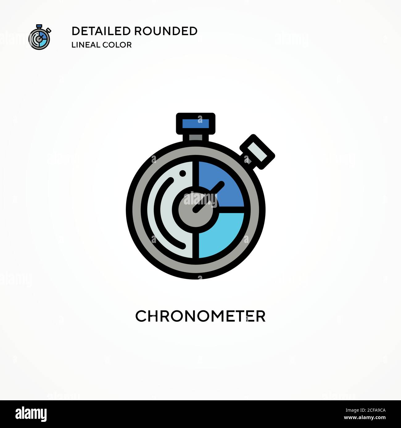 Chronometer vector icon. Modern vector illustration concepts. Easy to ...