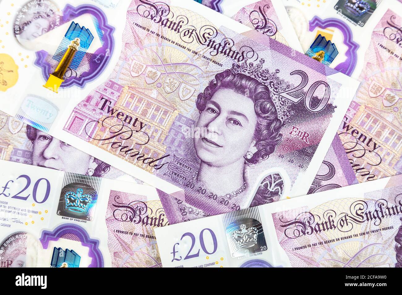 British uk 20 pound notes hi-res stock photography and images - Alamy