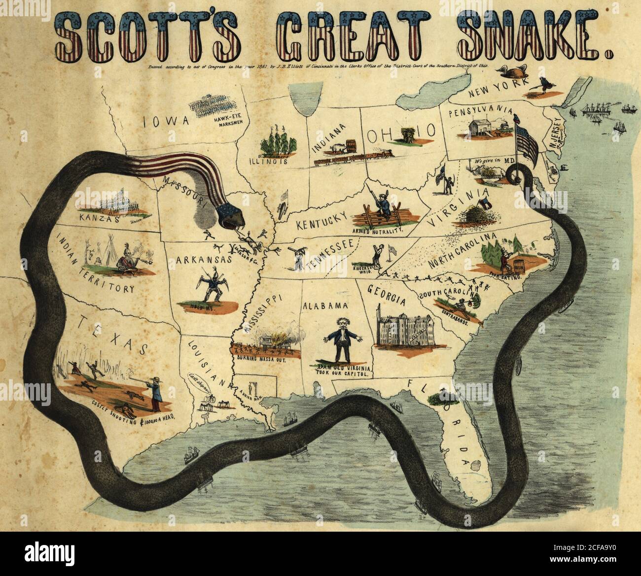 Map of anaconda hi-res stock photography and images - Alamy