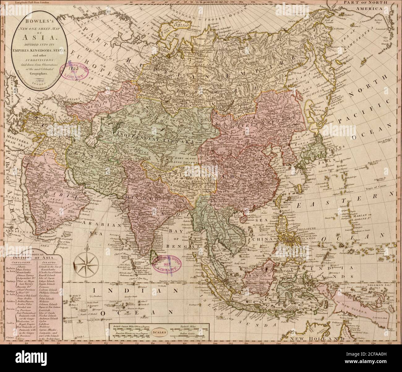 Map of Asia Stock Photo - Alamy