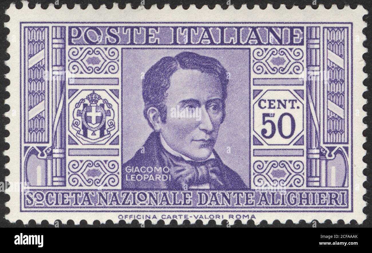 Postage stamps of the Italy. Stamp printed in the Italy. Stamp printed ...
