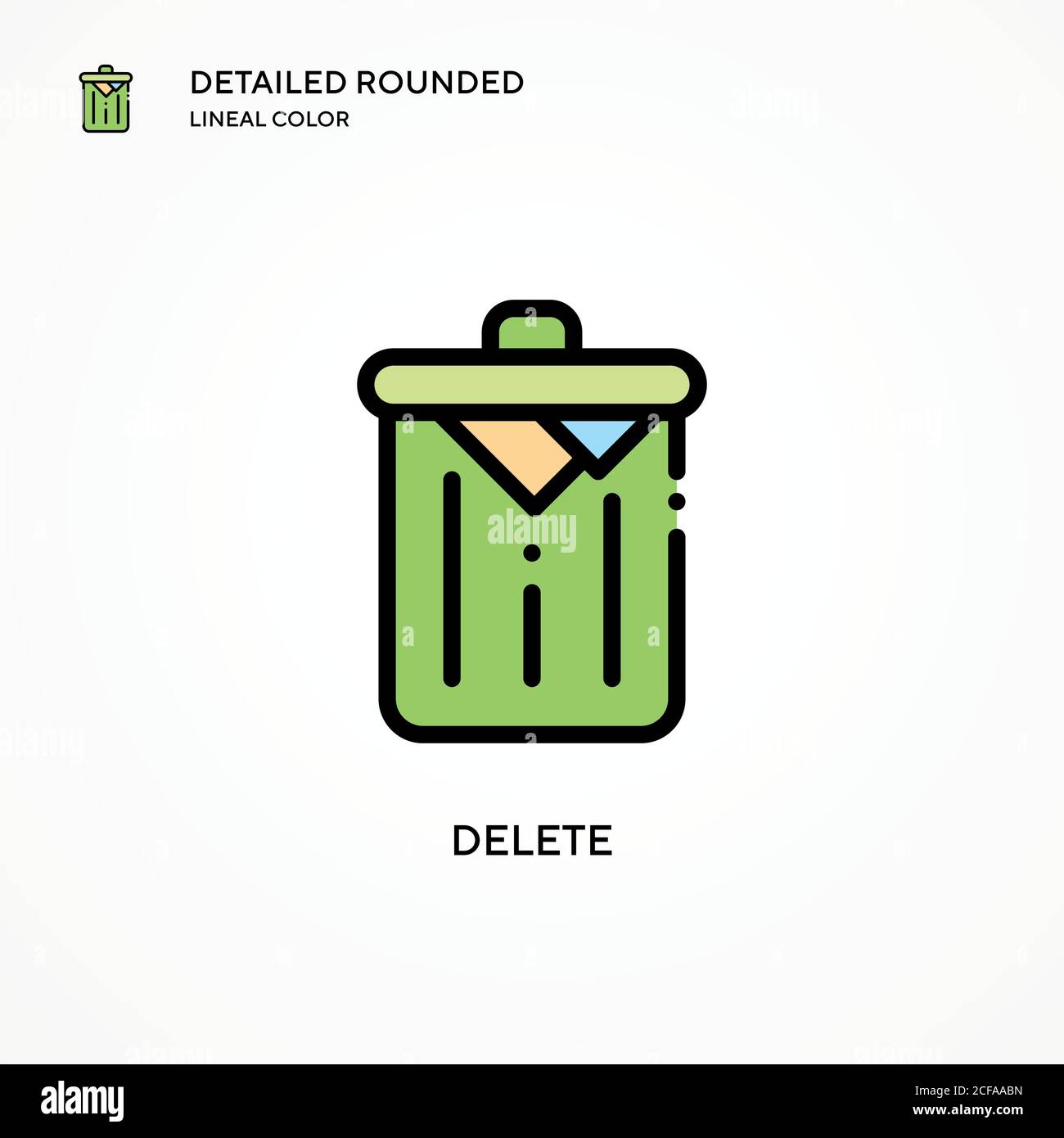 Delete vector icon. Modern vector illustration concepts. Easy to edit ...