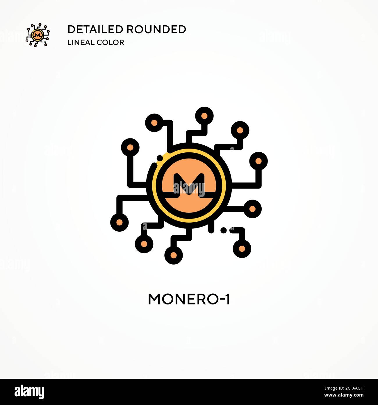 Monero-1 vector icon. Modern vector illustration concepts. Easy to edit ...