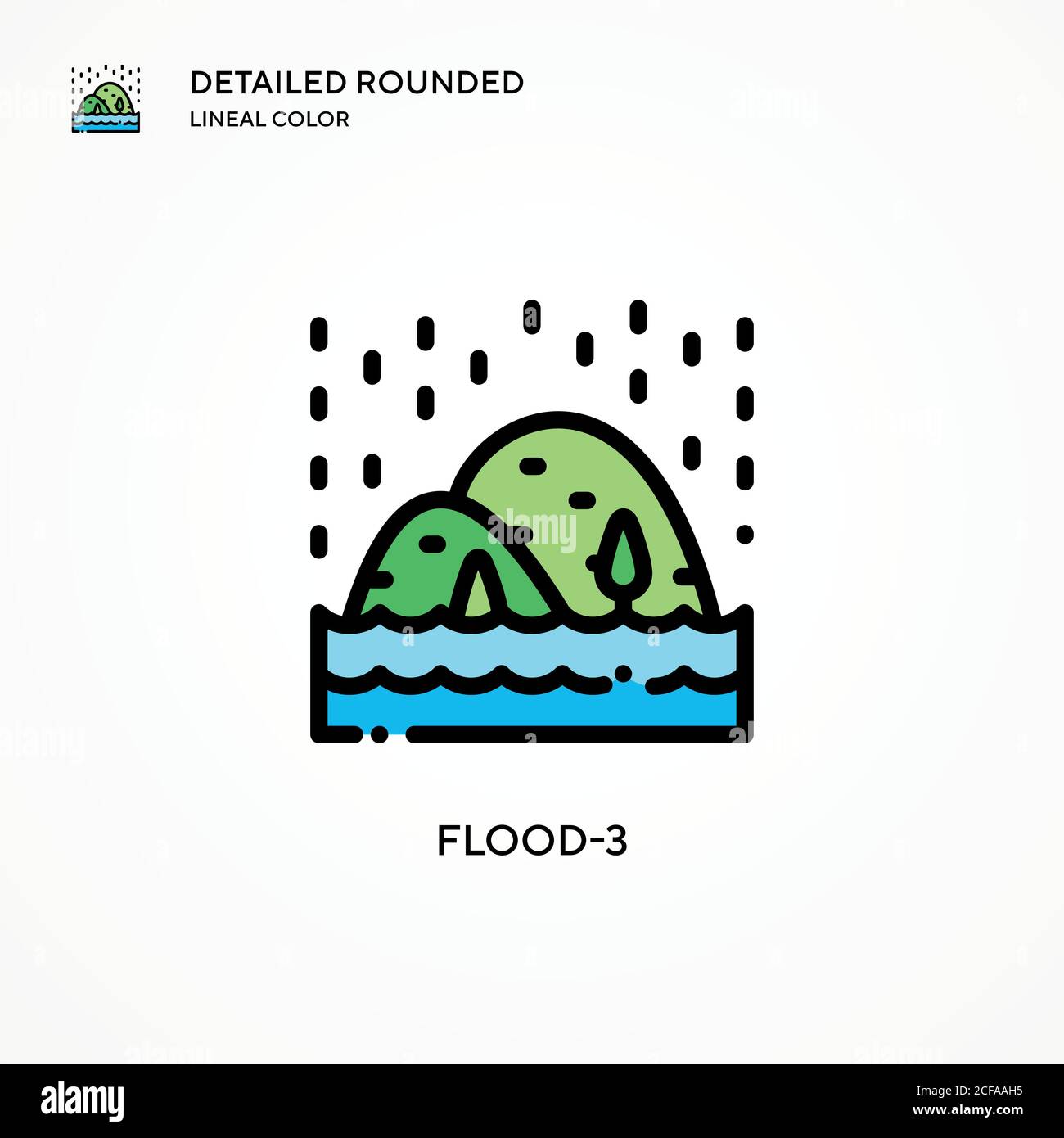 Flood-3 vector icon. Modern vector illustration concepts. Easy to edit ...