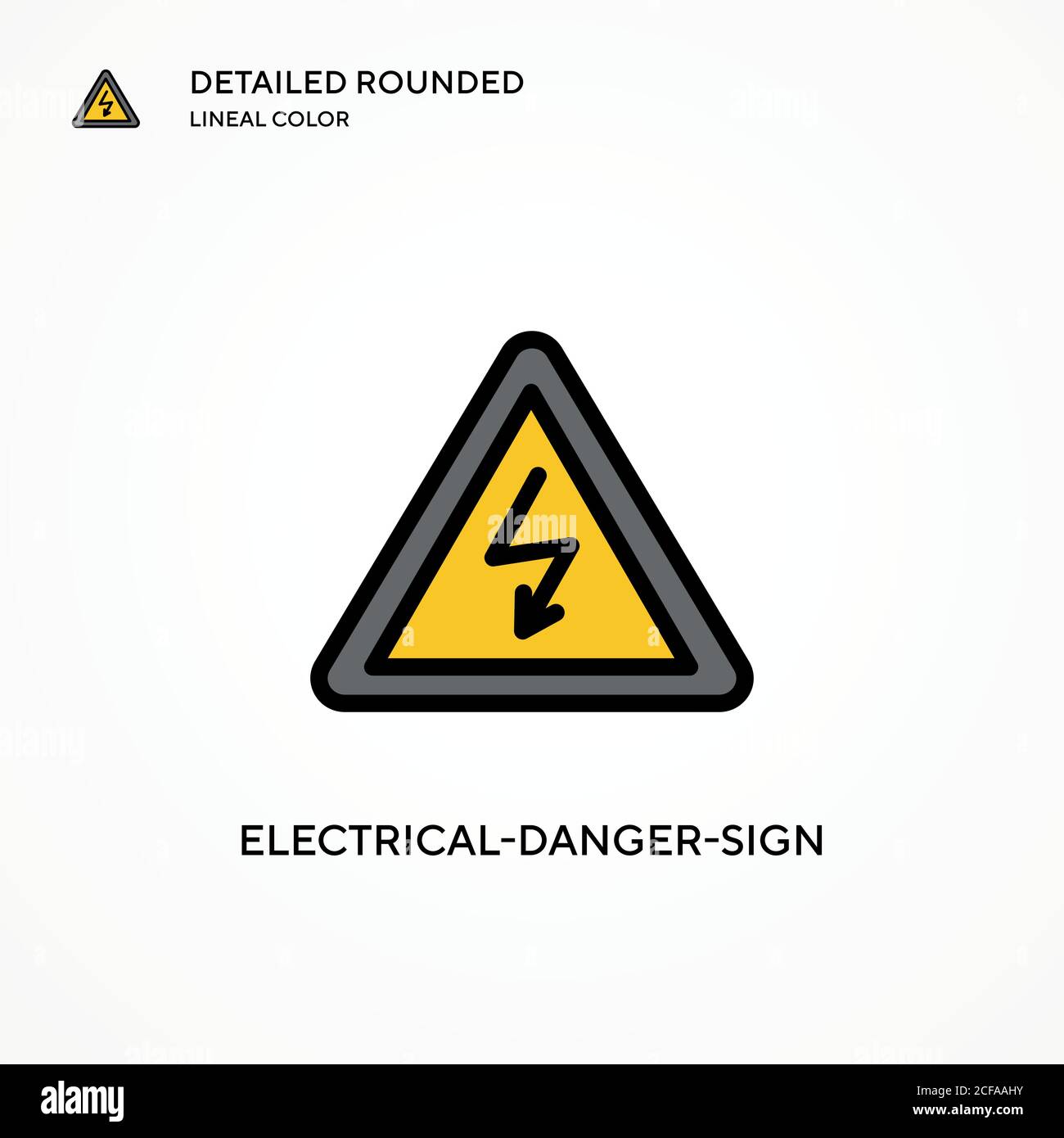 Electrical-danger-sign vector icon. Modern vector illustration concepts ...