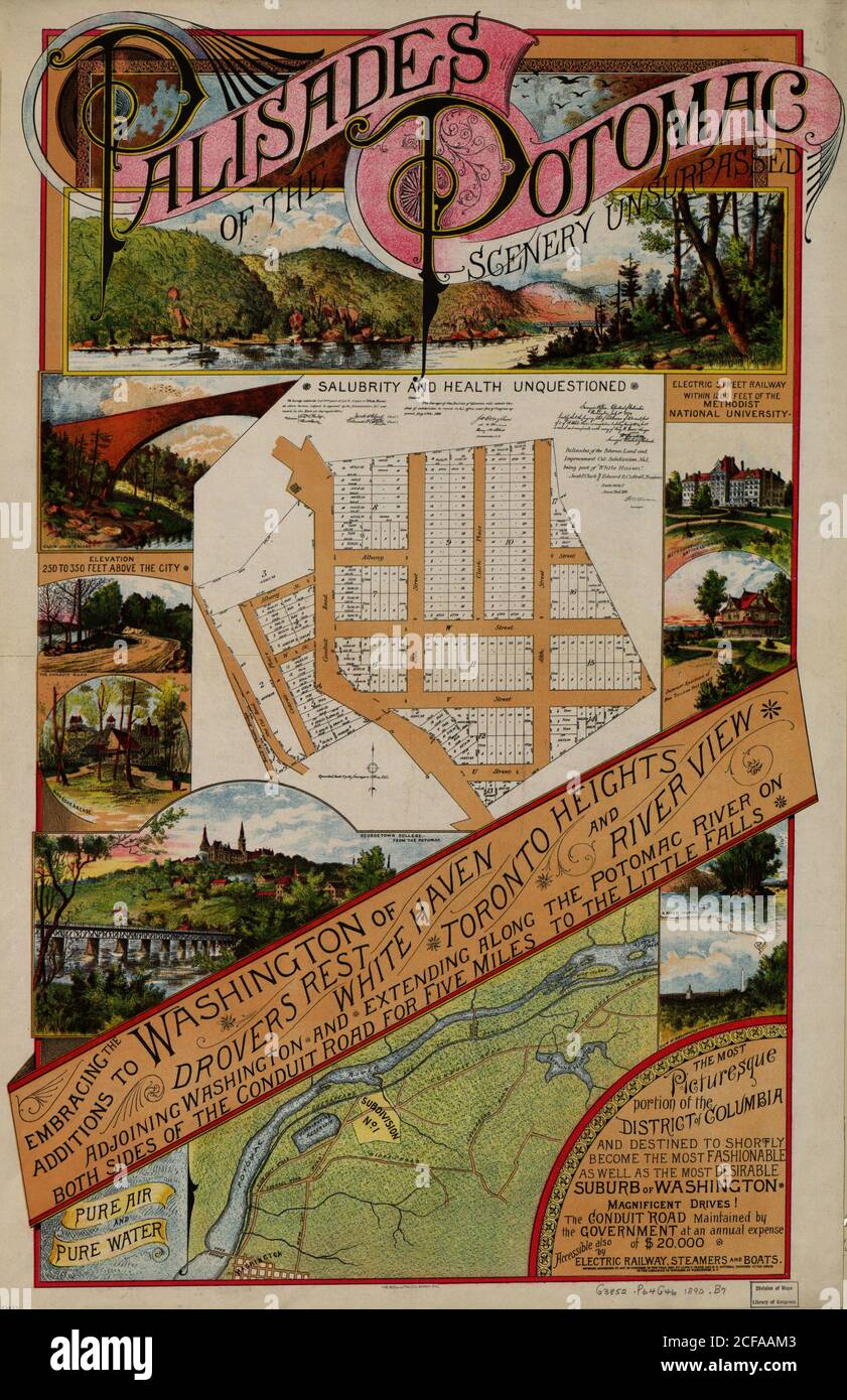 Map of potomac hi-res stock photography and images - Alamy