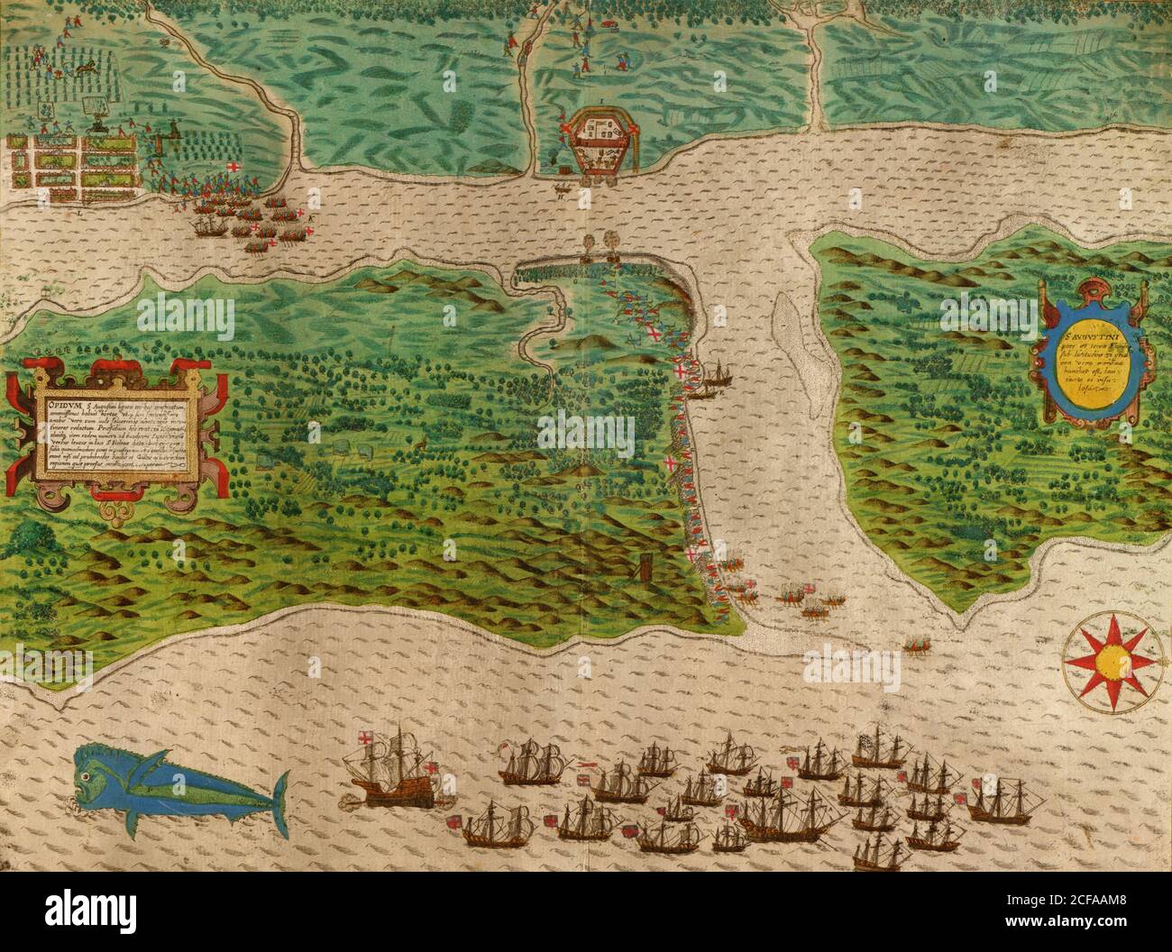 Francis drake map hi-res stock photography and images - Alamy