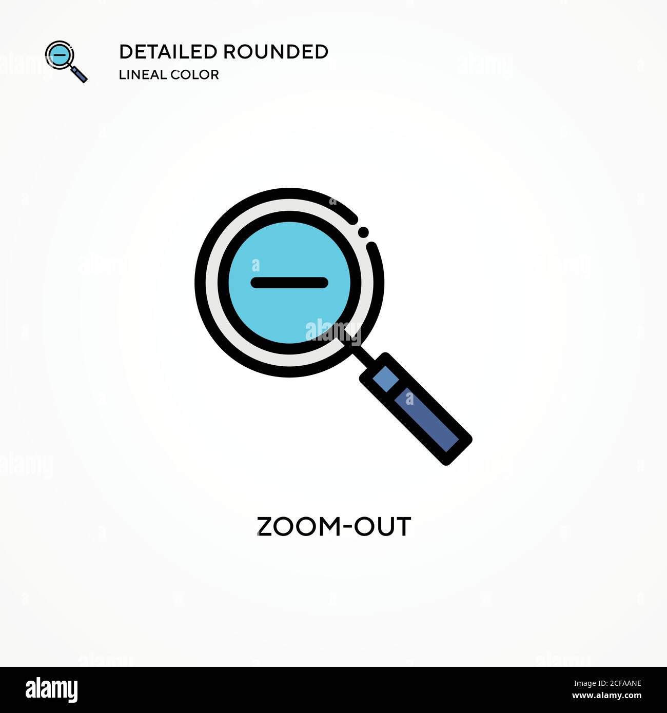 Zoom-out vector icon. Modern vector illustration concepts. Easy to edit ...