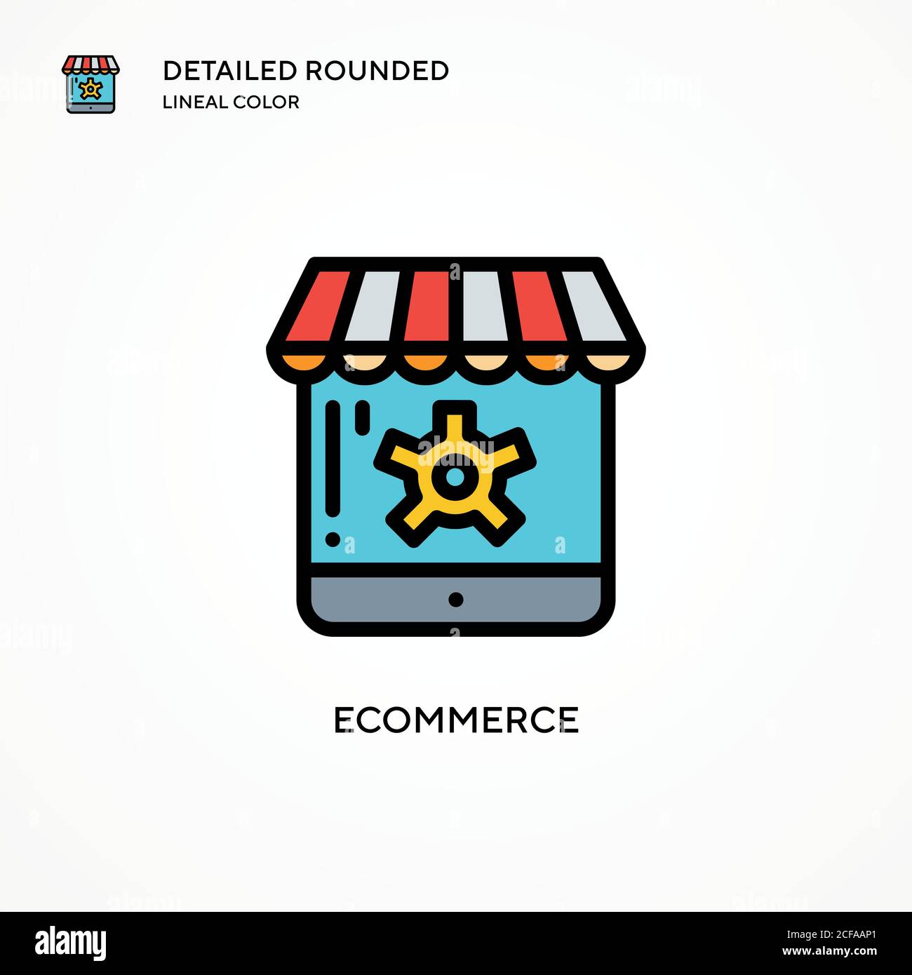 Ecommerce vector icon. Modern vector illustration concepts. Easy to edit and customize Stock ...
