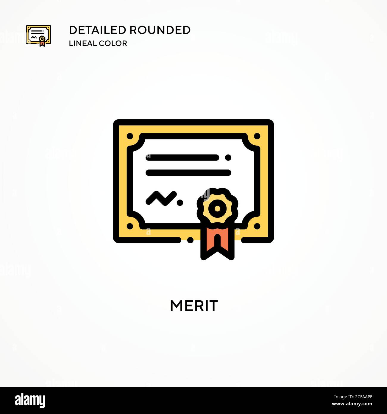 Merit vector icon. Modern vector illustration concepts. Easy to edit ...