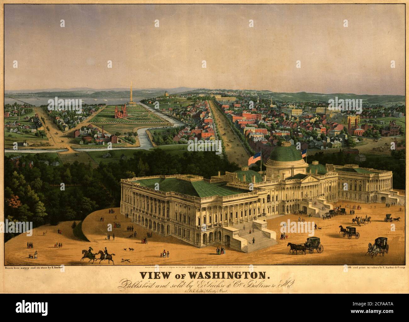 Washington dc capitol map hi-res stock photography and images - Alamy