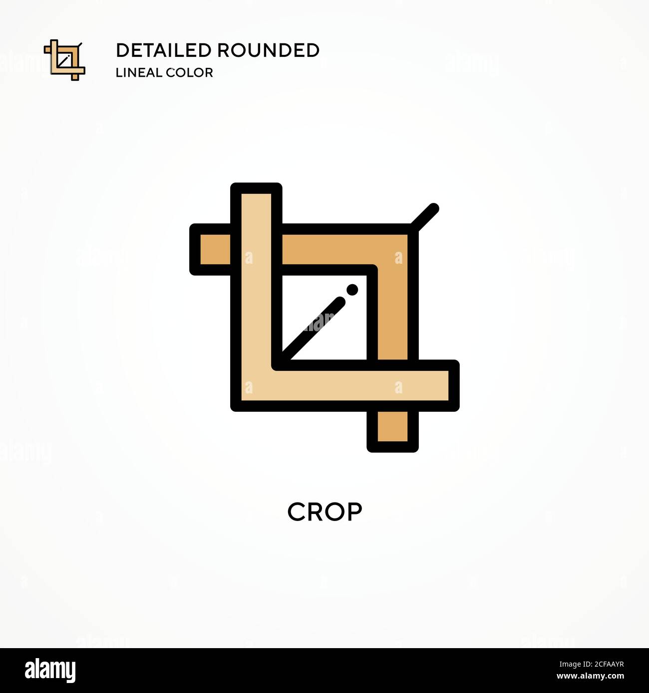 Crop vector icon. Modern vector illustration concepts. Easy to edit and ...