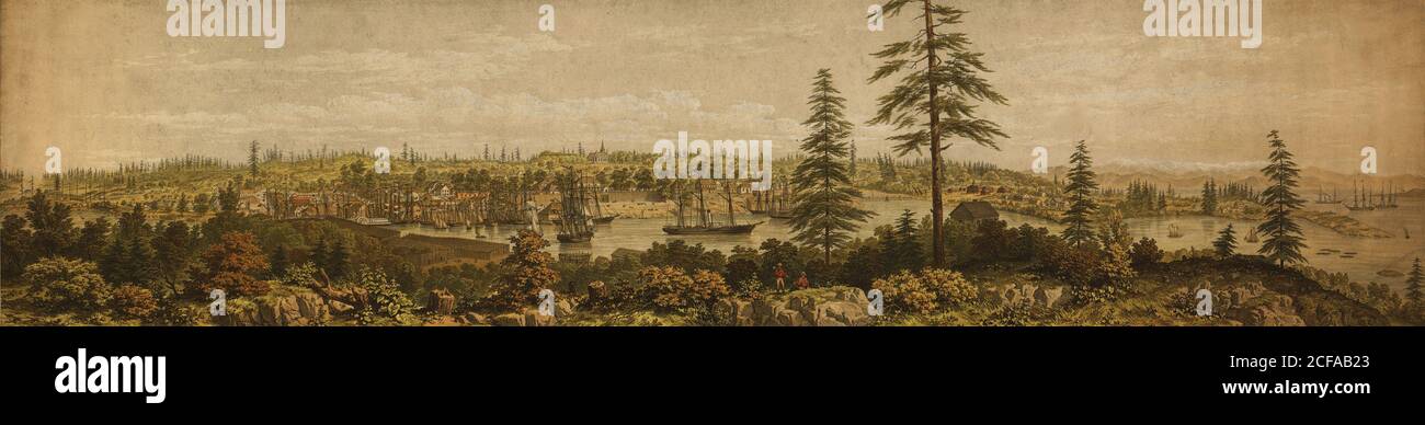 View of Victoria, Vancouver Island. 1860 Stock Photo - Alamy