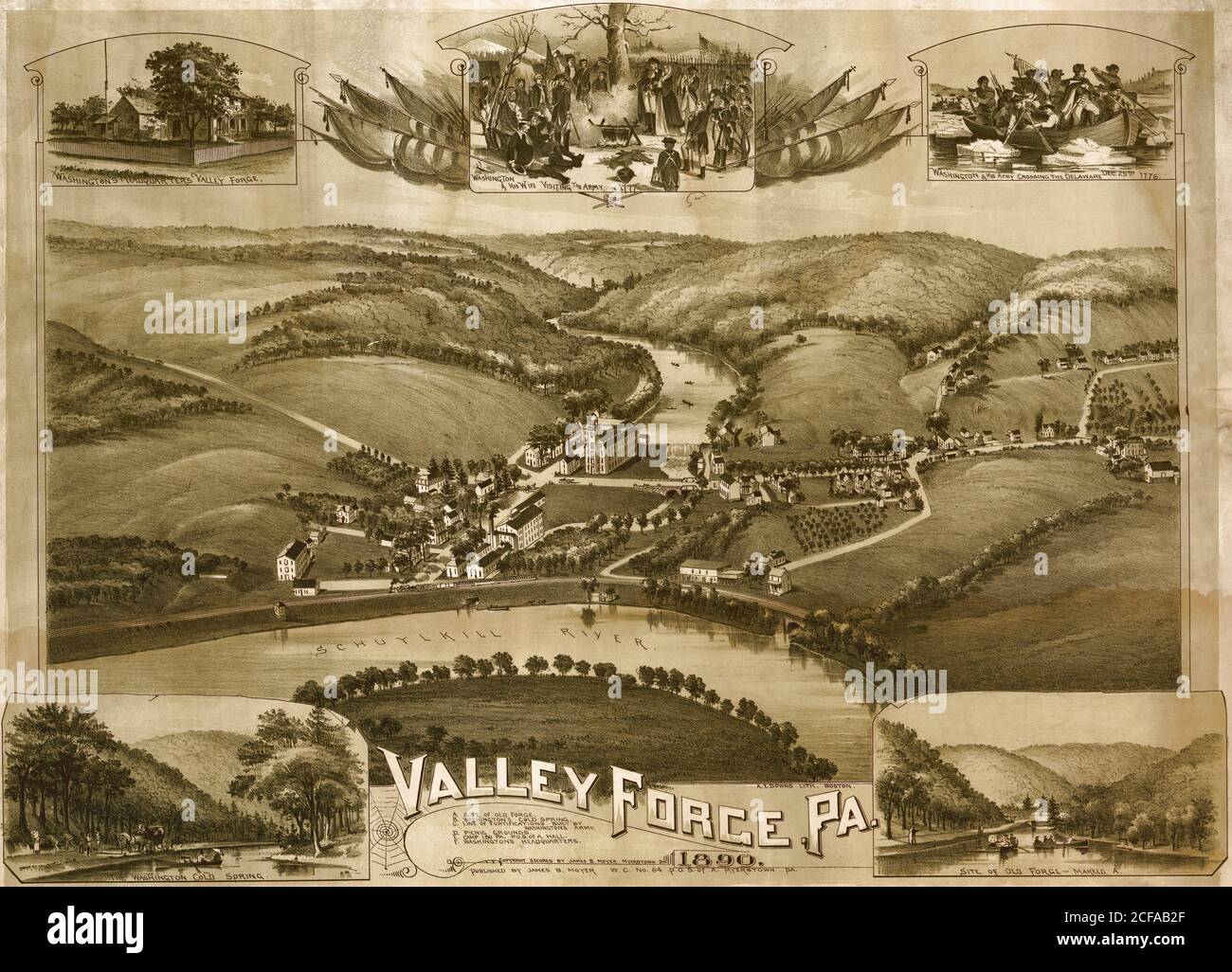 Map of valley forge hi-res stock photography and images - Alamy