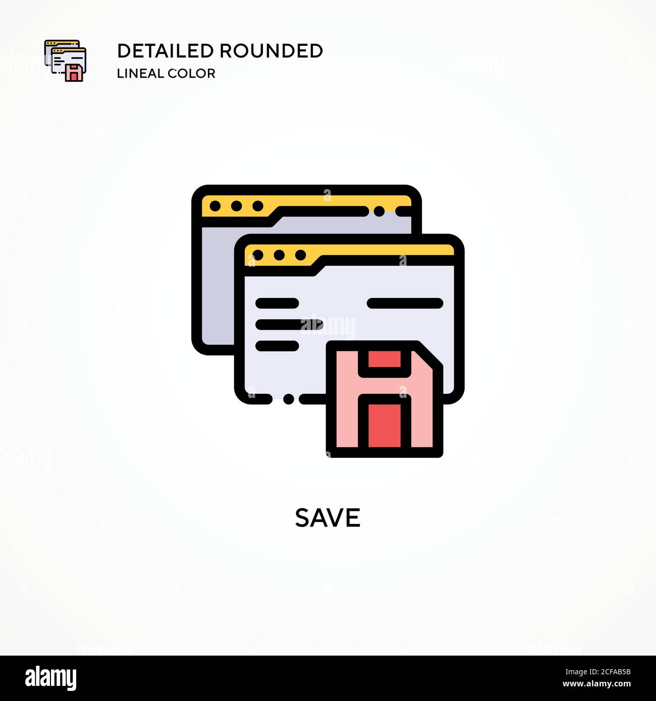Save vector icon. Modern vector illustration concepts. Easy to edit and ...