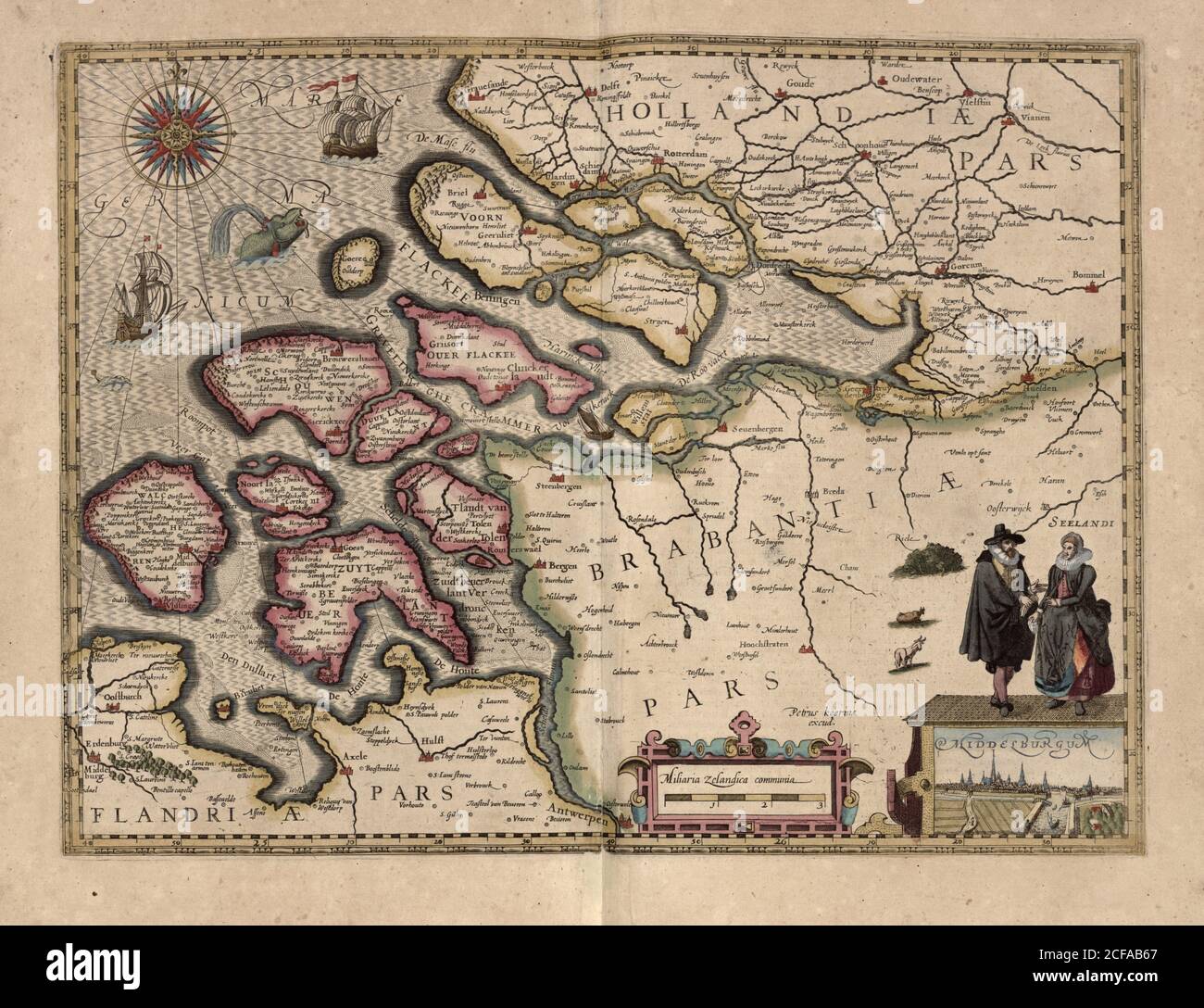 Map of Holland Stock Photo - Alamy