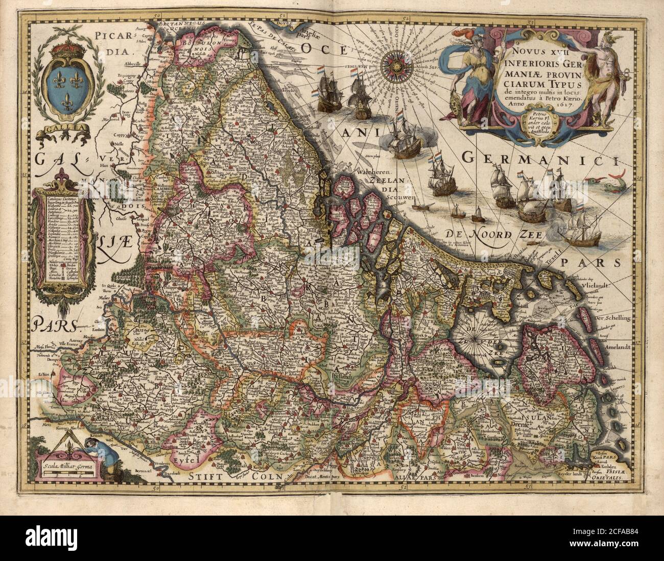 Map of Picardy, France Stock Photo - Alamy