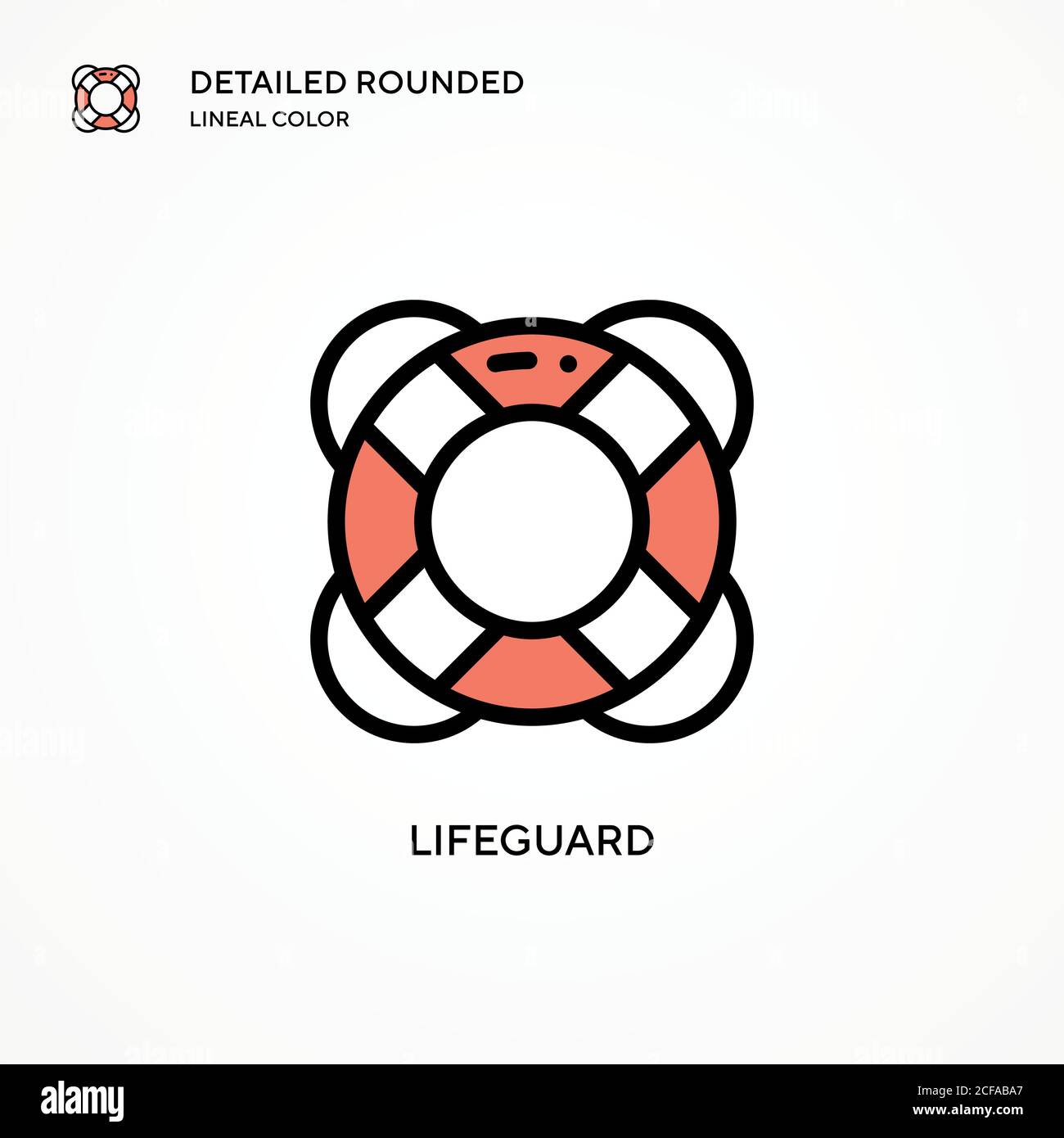 Lifeguard vector icon. Modern vector illustration concepts. Easy to ...