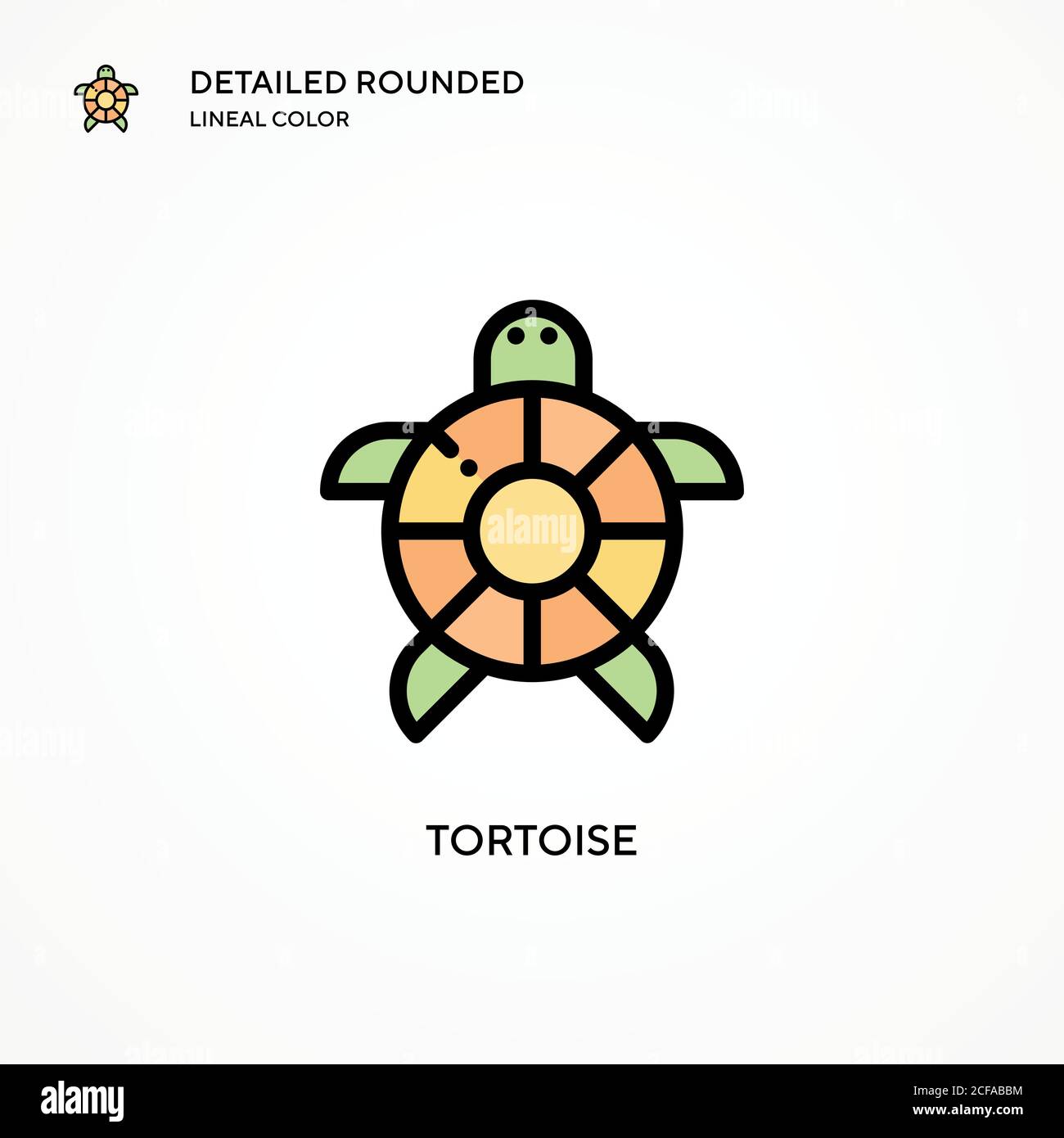 Tortoise vector icon. Modern vector illustration concepts. Easy to edit ...