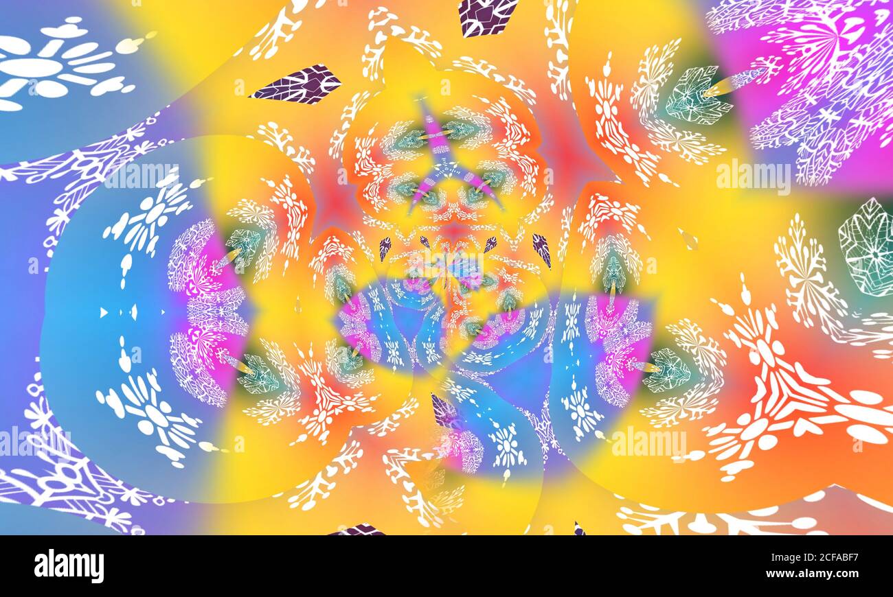 Interesting colorful vibrant illustration for cool background or ...