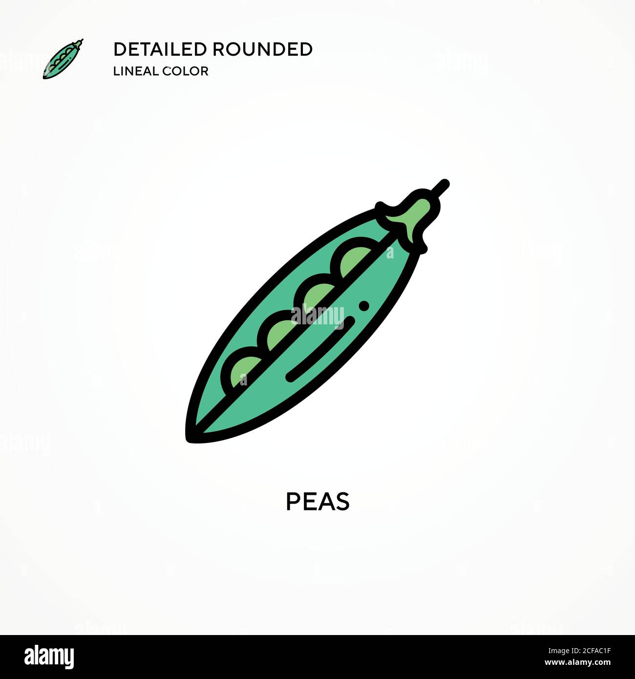 Peas vector icon. Modern vector illustration concepts. Easy to edit and ...