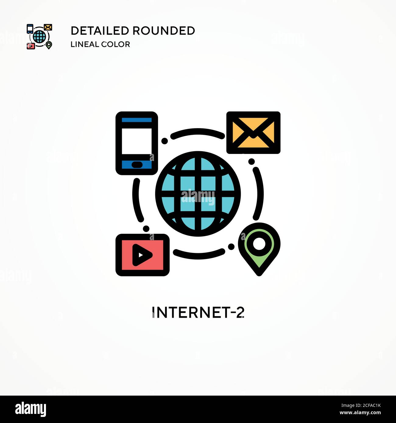 Internet-2 vector icon. Modern vector illustration concepts. Easy to ...