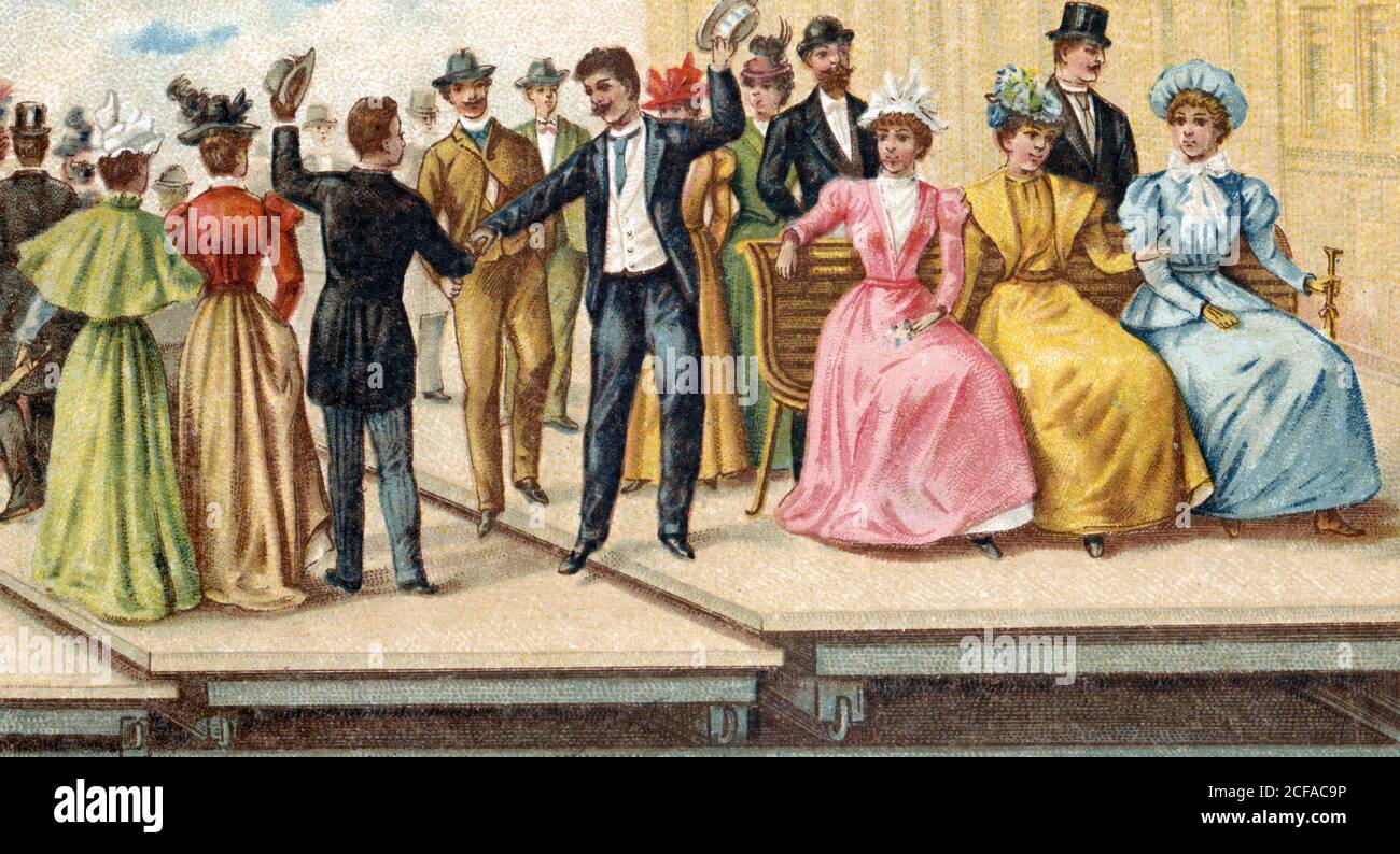 Bewegliche Trottoire im Jahre 2000 Stock Photo - Alamy