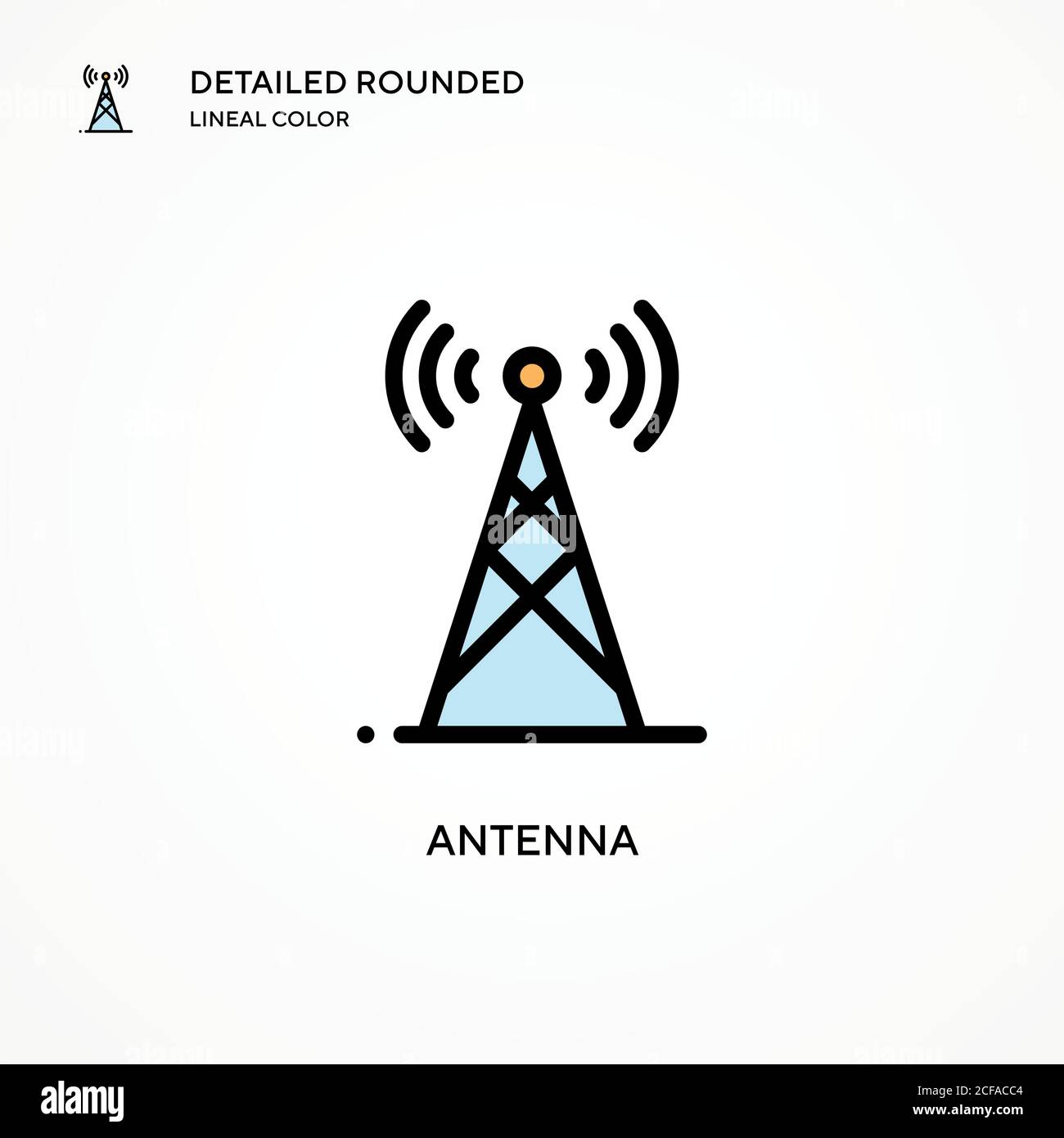 Antenna vector icon. Modern vector illustration concepts. Easy to edit ...