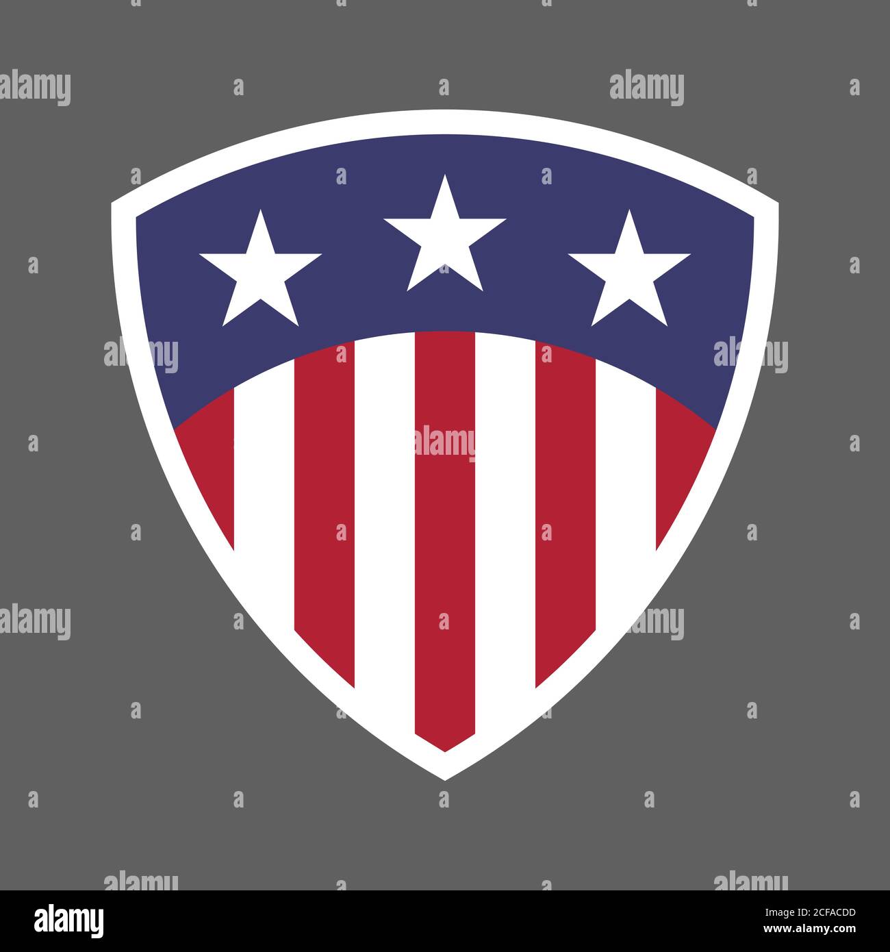 United States of America USA flag shield icon logo vector illustration ...