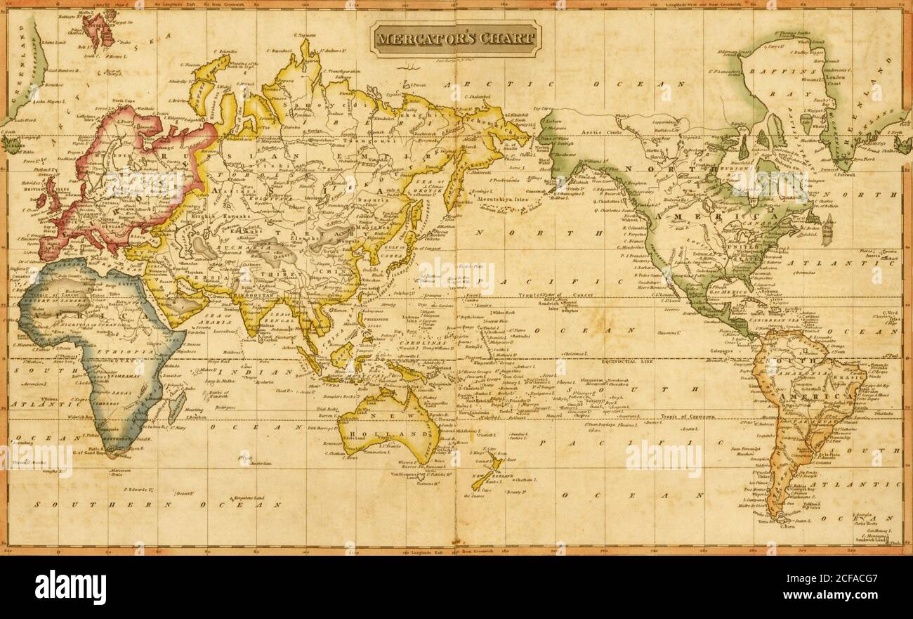 Mercator chart hi-res stock photography and images - Alamy