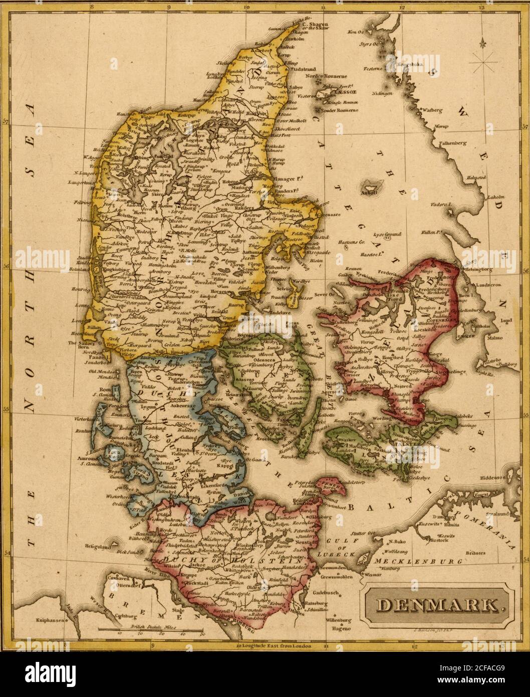 Maps of denmark hi-res stock photography and images - Alamy