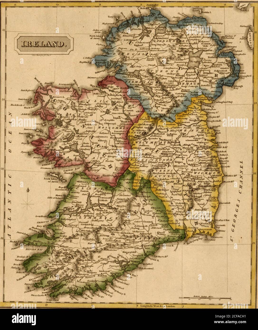 Ireland maps hi-res stock photography and images - Alamy