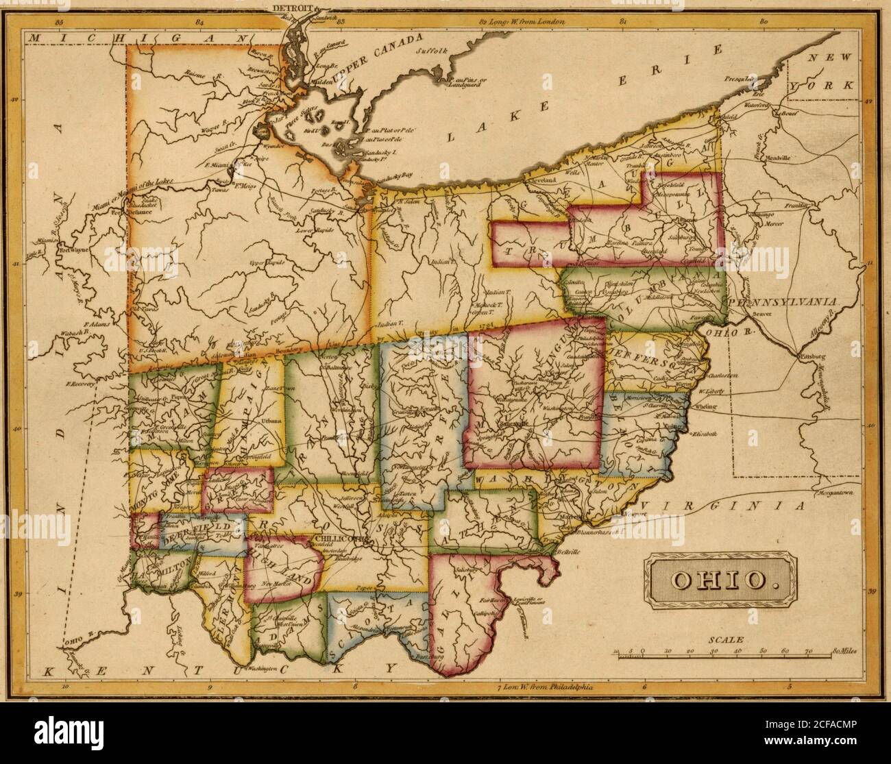 Ohio - 1817 Stock Photo - Alamy