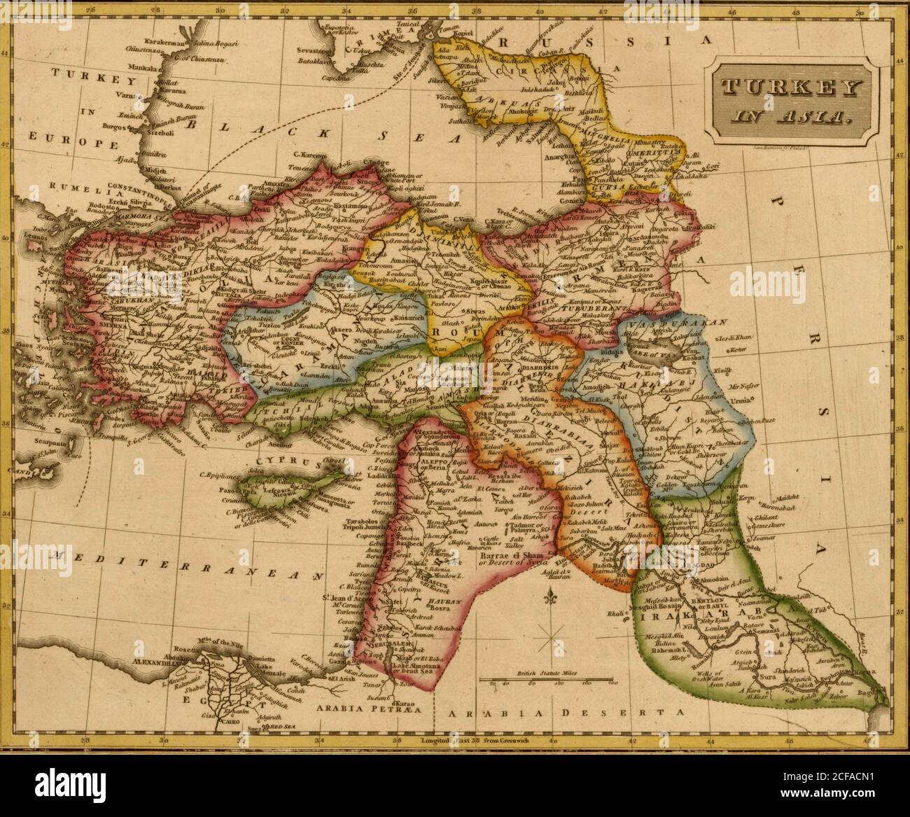 Maps of the middle east hi-res stock photography and images - Alamy