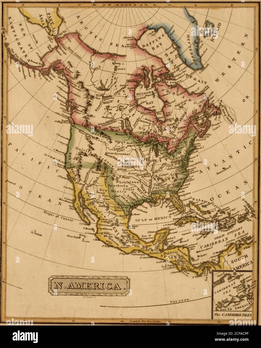 North America - 1817 Stock Photo - Alamy