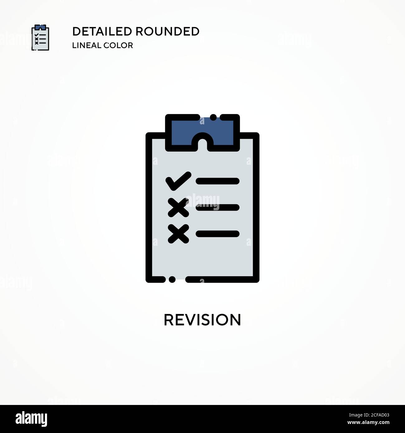 Revision vector icon. Modern vector illustration concepts. Easy to edit ...