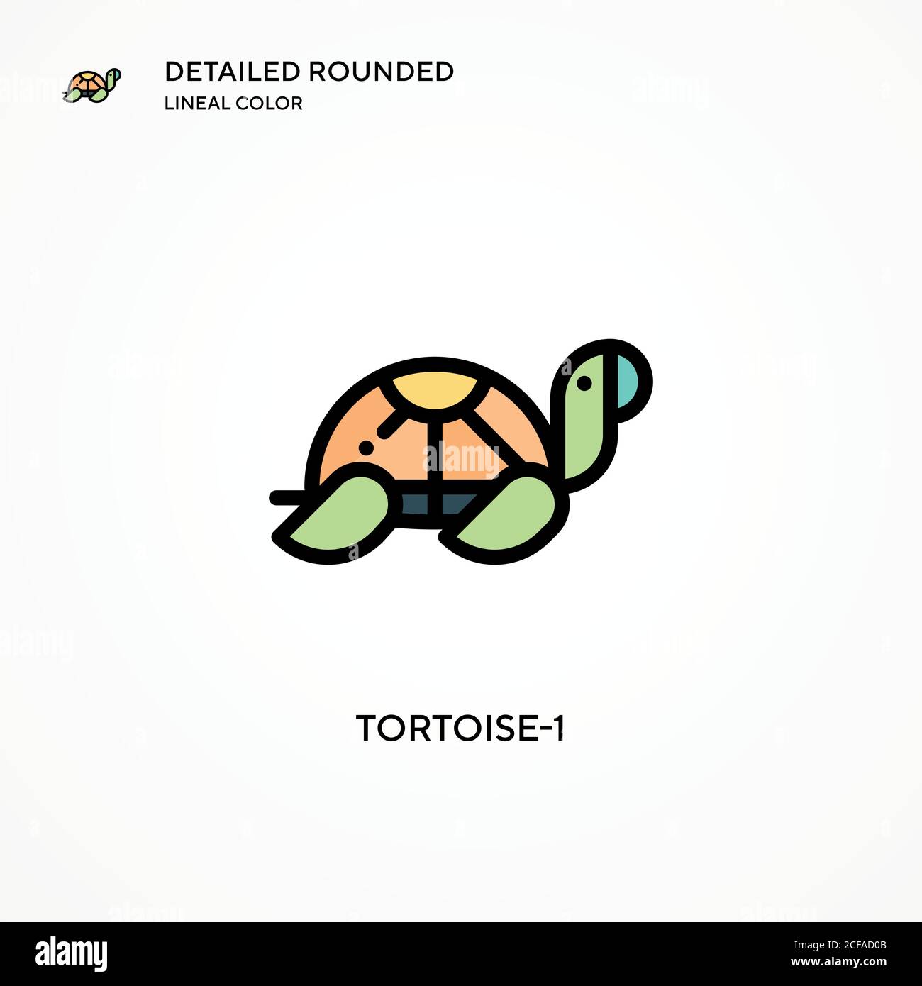 Tortoise-1 vector icon. Modern vector illustration concepts. Easy to ...