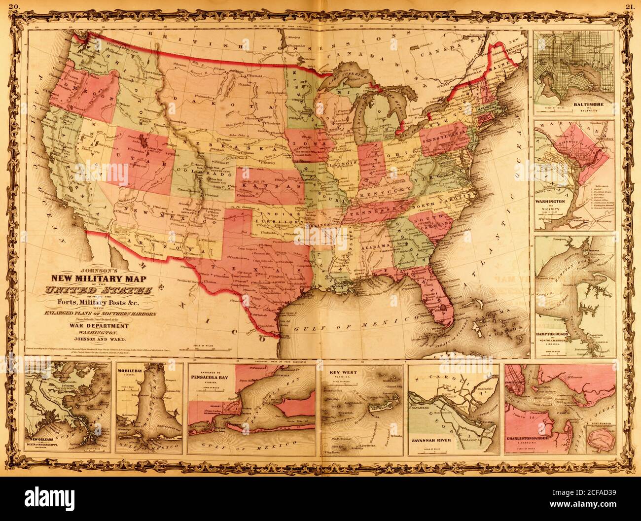 States maps hi-res stock photography and images - Alamy