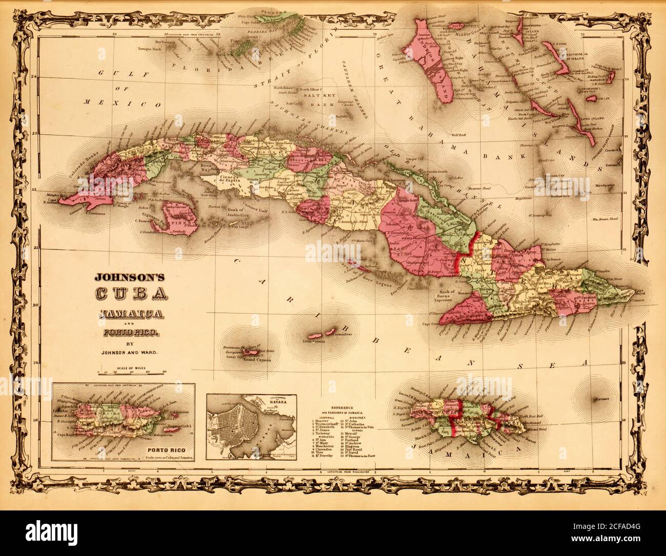 Maps of cuba hi-res stock photography and images - Alamy