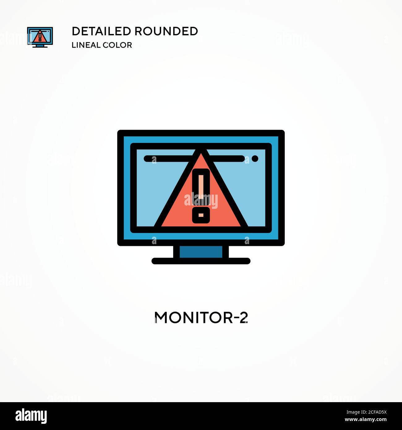 Monitor-2 vector icon. Modern vector illustration concepts. Easy to ...