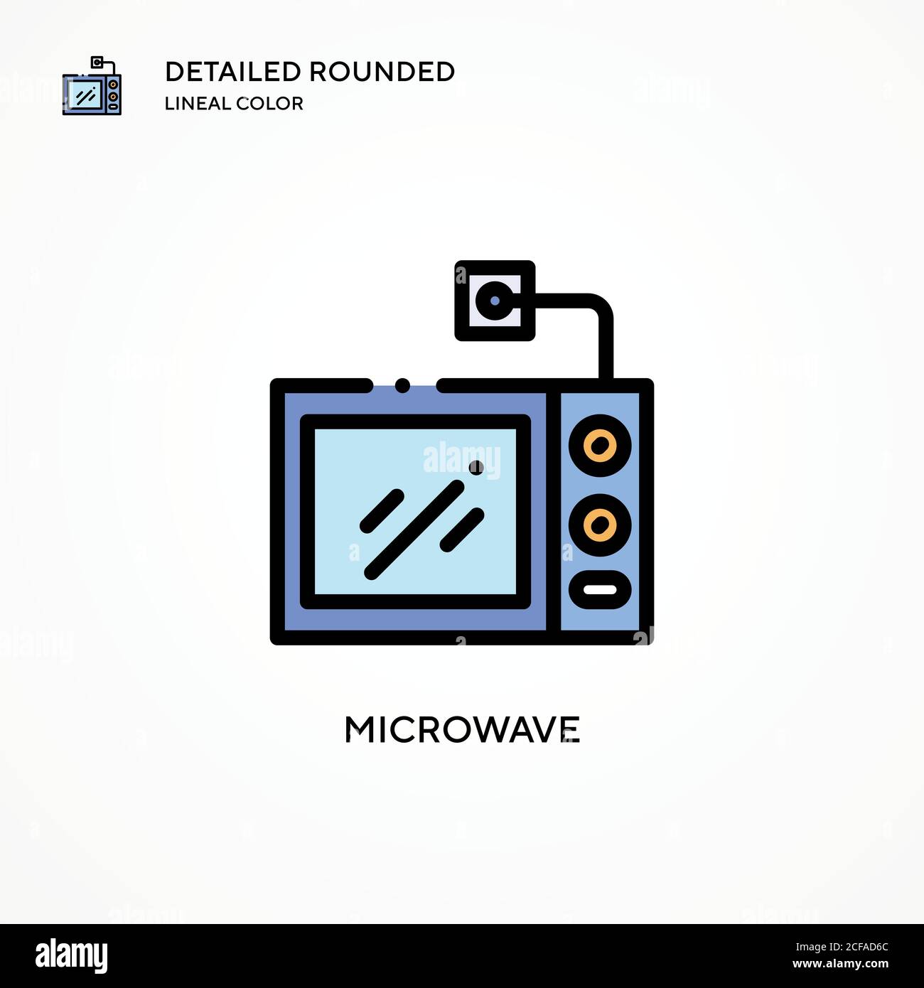 Microwave vector icon. Modern vector illustration concepts. Easy to ...