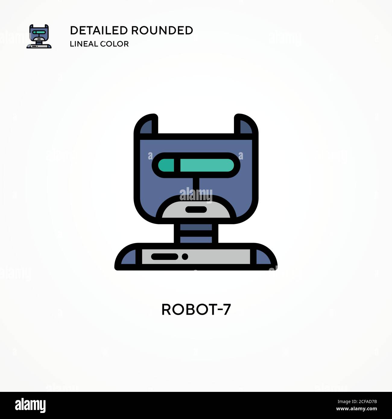 Robot-7 vector icon. Modern vector illustration concepts. Easy to edit ...