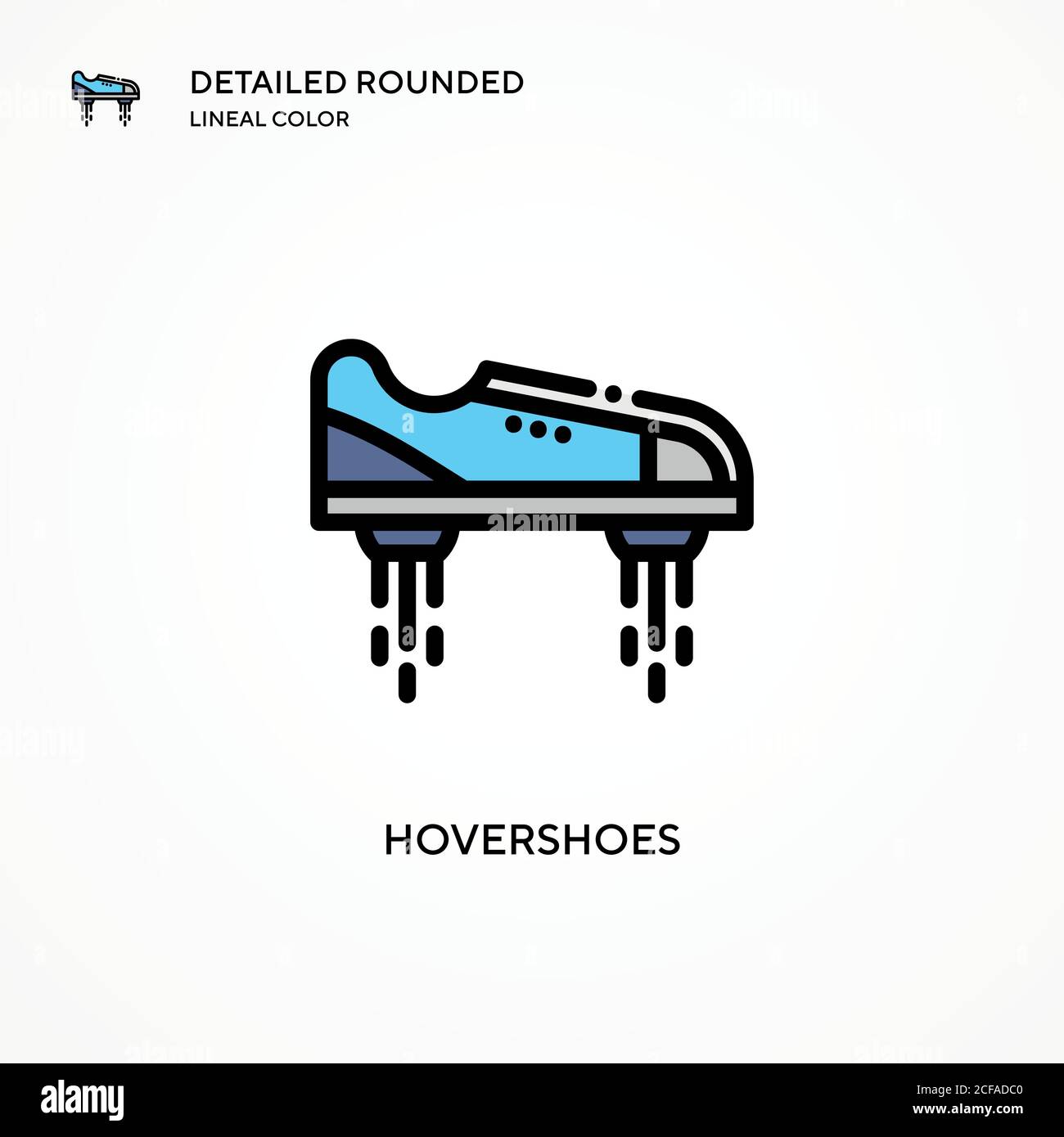 Hovershoes vector icon. Modern vector illustration concepts. Easy to ...
