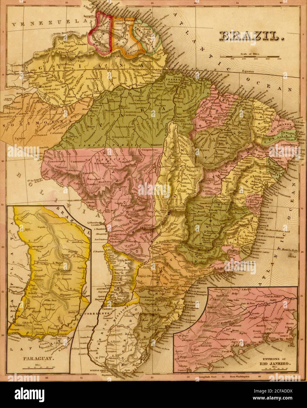 Brazil maps hi-res stock photography and images - Alamy